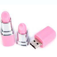 China Lipstick shape plastic 128GB Encryption Lightweight and Durable Flash Drive Suitable for Lady Gift for sale