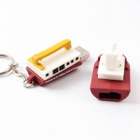 China 3D Boat Shapes PVC Customized USB Flash Drives 128GB H2 Testing for sale