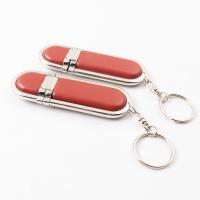 China 80MB/S 256GB Brown Leather Flash Drive USB 2.0 And USB 3.0 With High Write Speed for sale