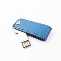 China custom Embossing Logo PU Leather USB Flash Drive USB 2.0 Port for sale