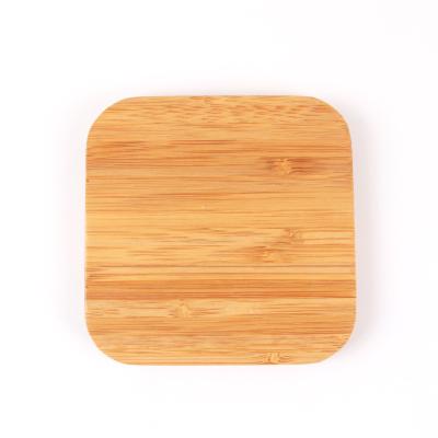 China Bamboo Material Multifunction Wireless Charger 10W 15W Engrave Logo For Phone for sale