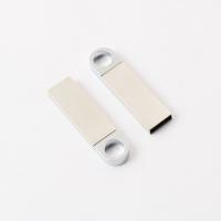 China 4GB 8GB 16GB Metal USB Flash Drive Laser Logo 2.0 Silver USB Memory Stick for sale
