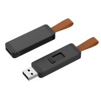 China ODM Leather Usb Flash Drive Print Logo 4G 20MB/S Reading Speed Aluminum Usb Flash Drive for sale