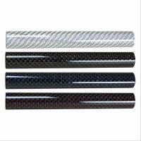 China Pultruded Round Carbon Fiber Rods and Tubes 3K 4mm to 360mm OD High Strength Lightweight for sale