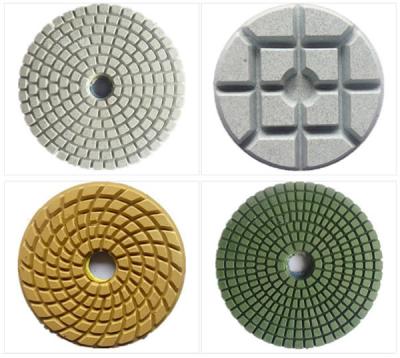 China 80mm Resin Bonded Diamond Floor Polishing Pads for Marble Granite Stone Grinding 5mm Thickness for sale
