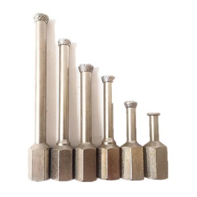 China Electroplated Diamond Back Bolt Bit M14 for Stone Drilling 300 Holes Life for sale
