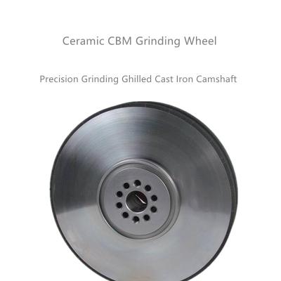 China 1000mm CBN Grinding Wheel Ceramic Bonded for Chilled Cast Iron Camshaft HRC52 for sale
