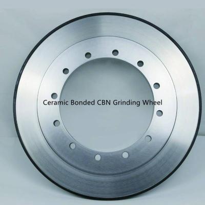 China Ceramic Bonded CBN Grinding Wheel for Hard Metals HRC 30-72 Roughness Ra0.1 for sale