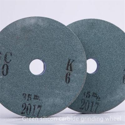 China 250mm Green Silicon Carbide Bench Grinding Wheel for Glass Ceramic Semiconductor Polishing for sale