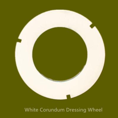 China 205mm Ceramic Bonded White Corundum Dressing Wheel for Hard Steel Grinding Grit 80-800 for sale