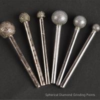 China Electroplated Spherical Diamond Grinding Bits 3mm Diamond Grinding Points for Stone Ceramic for sale