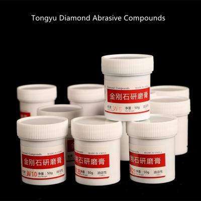 China 50g Diamond Lapping Paste Polishing Compound Plastic Bottle W0.25 to W40 for sale