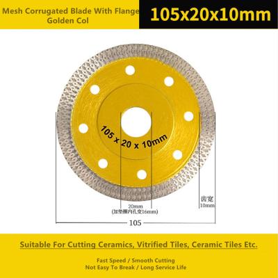 China Turbo Teeth 4 Inch Diamond Cutting Wheel Vitrified Tiles Processing for sale