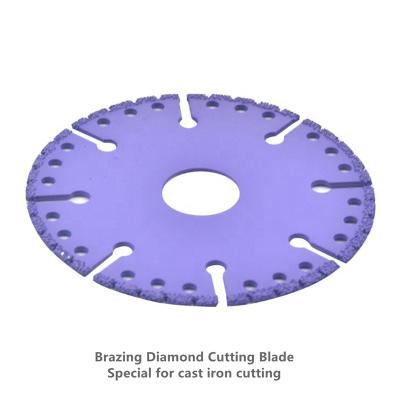 China Brazing Diamond Cut Circular Saw Blade 400mm for Cast Iron Dry Cutting 32mm Arbor for sale