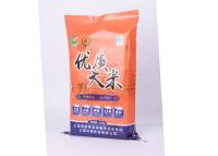 China Custom Printed Woven Polypropylene Sacks , Recycled Rice Bags With Transparent Window for sale