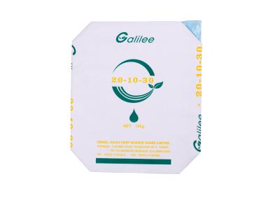 China Printed Kraft Paper Woven Valve Sealed Bags For Packing Fertilizer / Cement / Chemical Industry for sale