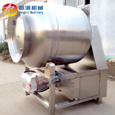 China Industrial Stainless Steel Vacuum Roller Kneading Machine 200-300kg/batch Meat Tumbler for sale