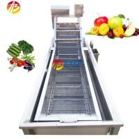China Water-saving Advantage Fruit and Vegetable Bubble Washer for Large-scale Production for sale