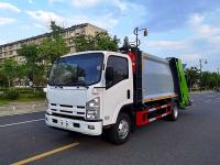 China ISUZU Chassis 10m3 Compactor Garbage Truck Rubbish Bin Collection Dump Truck 8 tons for sale