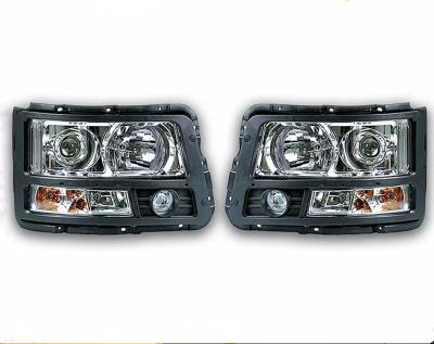 China Shacman Truck Spare Parts F2000/F3000/X3000 Headlight Left and Right Headlamps Original Factory with good price for sale