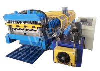 China 0.4-0.6mm Prepainted Color Roofing Roll Forming Machine Semi Circular for sale