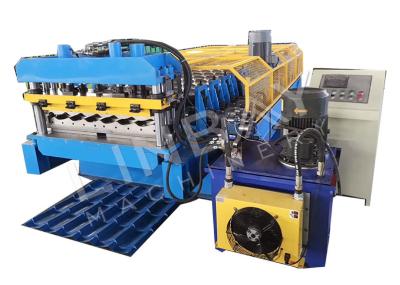 China 0.4-0.6mm Prepainted Color Roofing Roll Forming Machine Semi Circular for sale