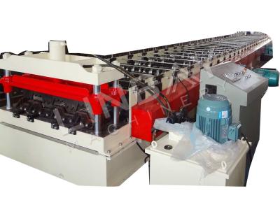 China Chile AD730 Metal Deck Cold Roll Forming Machine Bending Cal 20 Cal 22 for sale