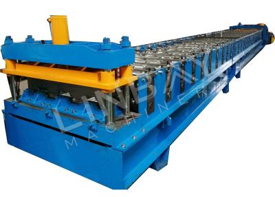 China Steel 63mm Metal Deck Roll Forming Machine Losacero 25 for sale