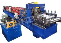 China 12 Meters 2mm Steel Frame Roll Forming Machine Pre Cut for sale