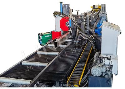 China P Beam Roll Forming Machine Step Beam Racking Storage Shelf Flying Cut for sale