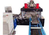 China Galvanized Steel Panel Pallet Rack Roll Forming Machine 0.8mm Step Beam for sale