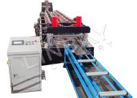 China Galvanized Steel Panel Pallet Rack Roll Forming Machine 0.8mm Step Beam for sale