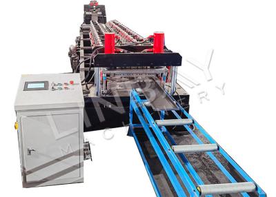 China Galvanized Steel Panel Pallet Rack Roll Forming Machine 0.8mm Step Beam for sale
