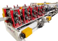 China Automatic Change 30kw Box Beam Roll Forming Machine 380V Galvanized Steel Racking Shelving for sale