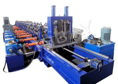 China 1.5-3mm C&Z Purlin Forming Machine PLC Control Flying Shear for sale