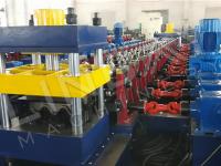 China W Beam Thrie Beam Highway Guardrail Machine 11KW Gearbox Drive Cast Iron Structure for sale