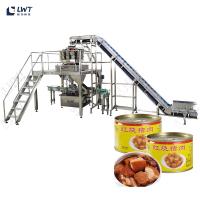 China Canned Braised Pork Food Meat Production Line Multihead Weigher Filling Packing Machine for sale