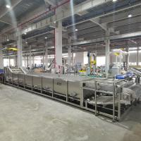 China Seasoning vegetable production line Pre-cooked vegetable cooling and blow-drying production line for sale
