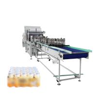 China Automatic High Speed Linear Type PE Film Shrink Stretch Wrapping Packing Machine For Bottled Water Drink for sale