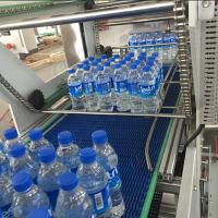 China Automatic High Speed Linear Type PE Film Shrink Stretch Wrapping Packing Machine For Bottled Water Drink for sale