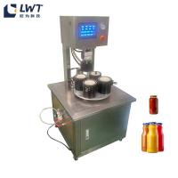 China Semi Automatic Glass Bottle Cans Jar Screwing Capping Sealing Packing Machine for sale