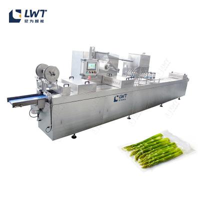 China Fruit And Vegetables Bag Packing Line Nitrogen Filling Automatic Vacuum Packing Machine for sale