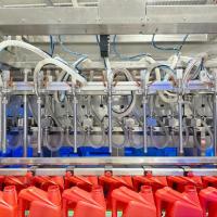 China Versatile Liquid Detergent Filling Machine For Different Bottle Sizes for sale