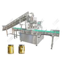 China LWT Cucumber Slice Can Specialized Precision Filling Machine With High Efficiency Glass Jar Steam Sealing for sale