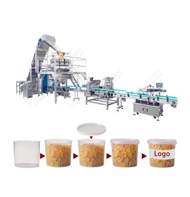 China 10L Drum Fully Automatic Filling Line for Plastic Parts Auto Loading , Weighing , Capping for sale