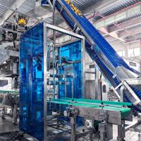 China 10L Drum Fully Automatic Filling Line for Plastic Parts Auto Loading , Weighing , Capping for sale