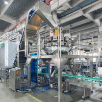China 10L Drum Fully Automatic Filling Line for Plastic Parts Auto Loading , Weighing , Capping for sale