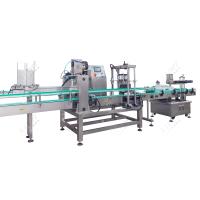 China 10L Drum Fully Automatic Filling Line for Plastic Parts Auto Loading , Weighing , Capping for sale