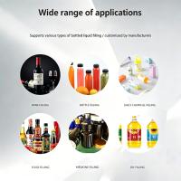 China Automatic Rotary Liquid Filling Machine with 30-800 Bottles per Minute, ±0.5-1% Accuracy, and 304/316L Stainless Steel for sale