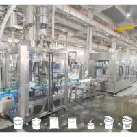 China LWT High Speed 15 Pails/Min Plastic Bucket Powder Filling Machine Line with Automatic Bucket Dropper Labeler System for sale